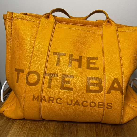 Marc Jacobs | Bags | Marc Jacobs Large Leather Tote In Yellow | Poshmark